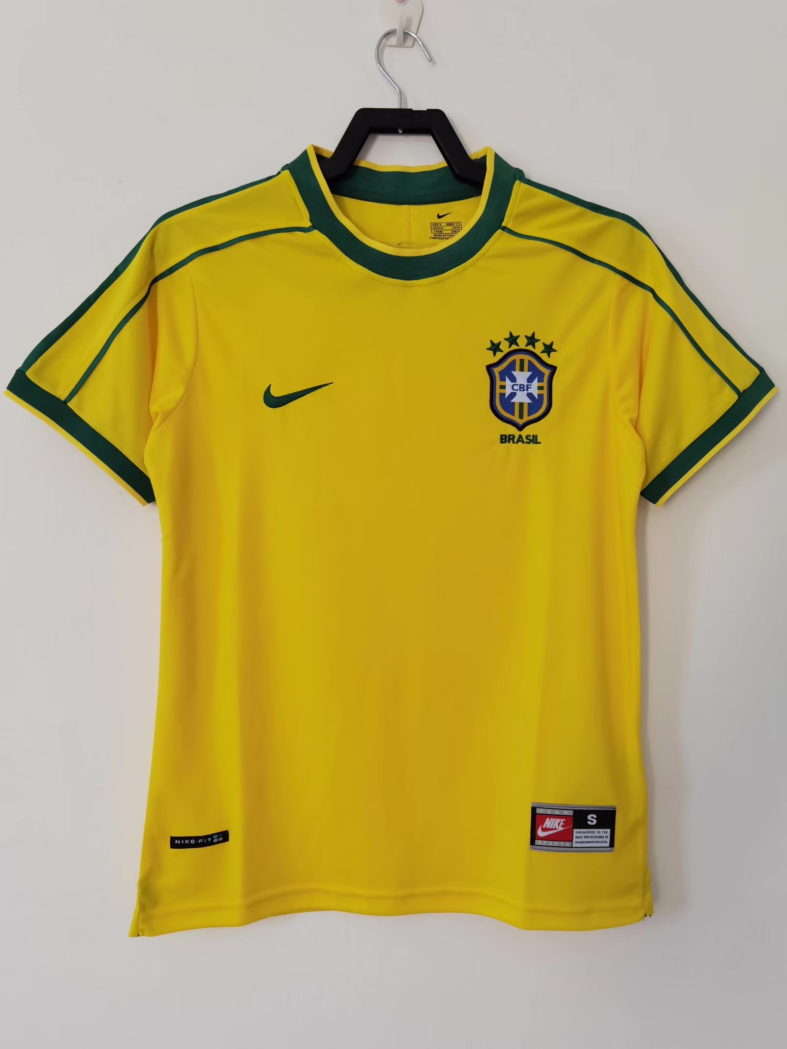 Retro 1998 Brazil Home Kit – sanbaer